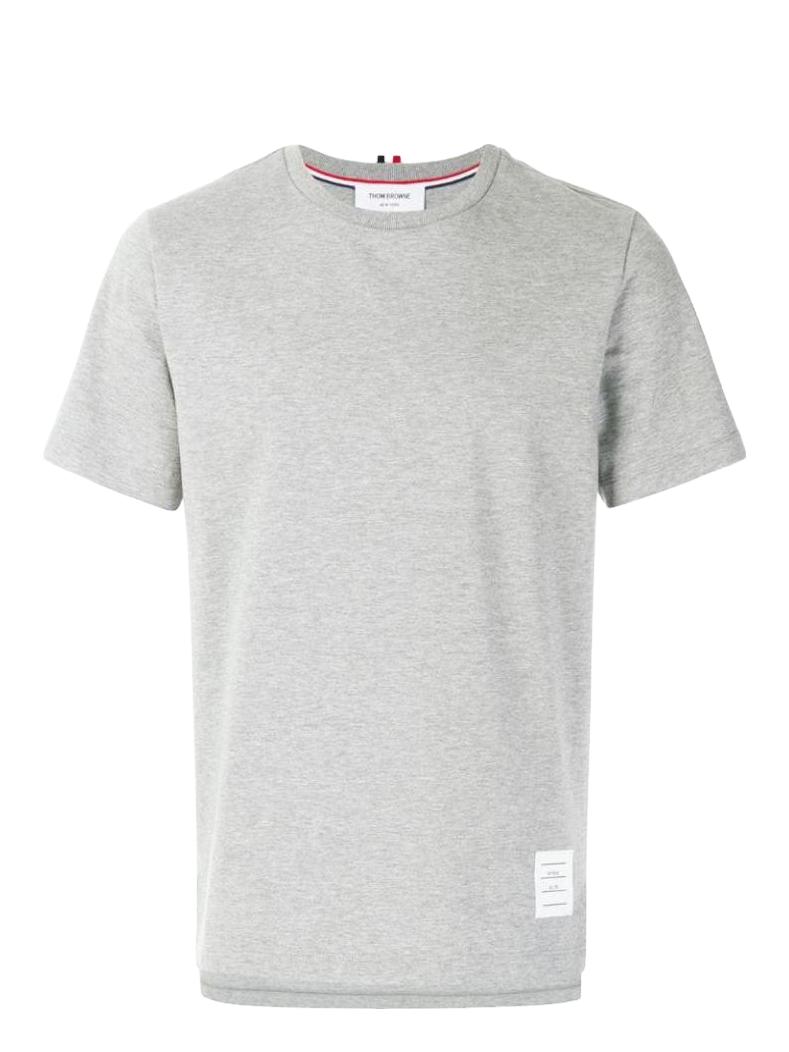 THOM BROWNE Thom Browne Logo Patch Crewneck T-Shirt
